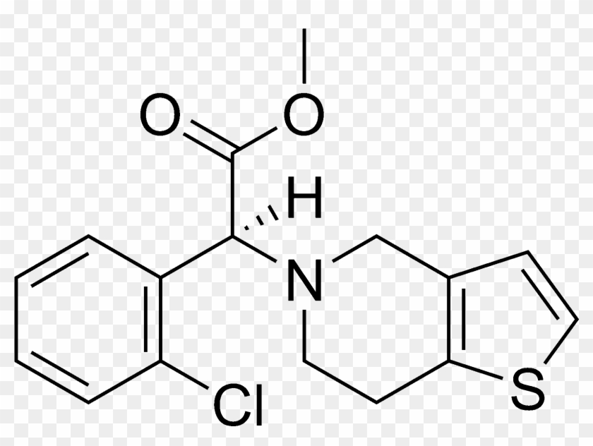 Clopidogrel Chemical Structure - P Toluidine With Hcl Clipart (#4500688 ...