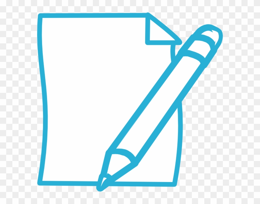 Paper And Pencil Clipart - Clip Art Paper And Pencil - Png Download ...