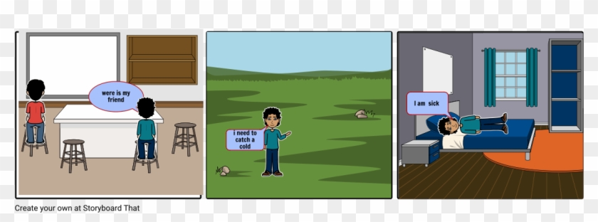 How To Catch A Cold - Cartoon Clipart (#4546749) - PikPng