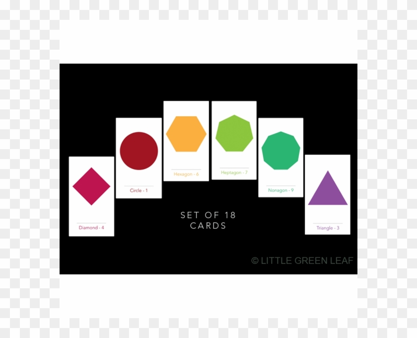 Shape Flash Cards - Graphic Design Clipart (#4552921) - PikPng
