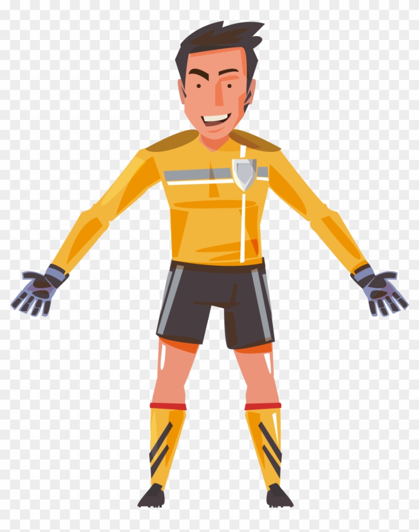 Download Goalkeeper Football Illustration - Goalkeeper Cartoon Png ...