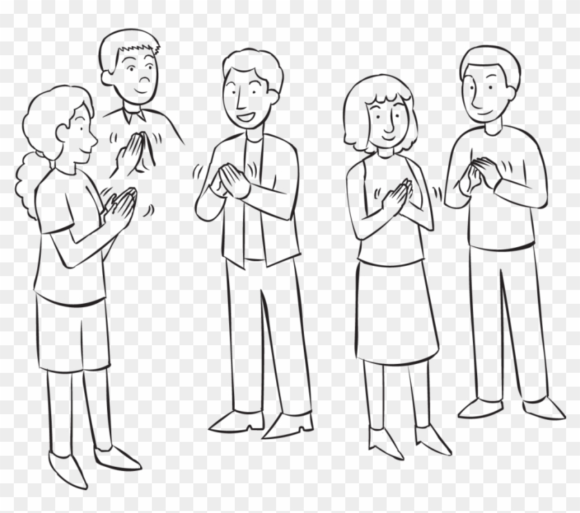 Copy Claps - Line Art Clipart (#4573607) - PikPng