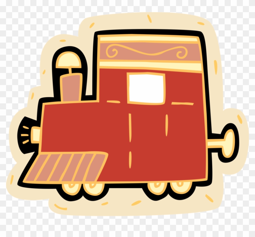 Vector Illustration Of Railroad Rail Transport Speeding Clipart ...
