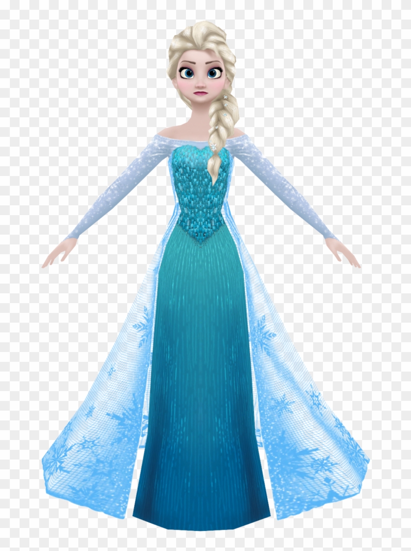 Download 730 X 1095 1 - Elsa Dress Front View Clipart Png Download - PikPng