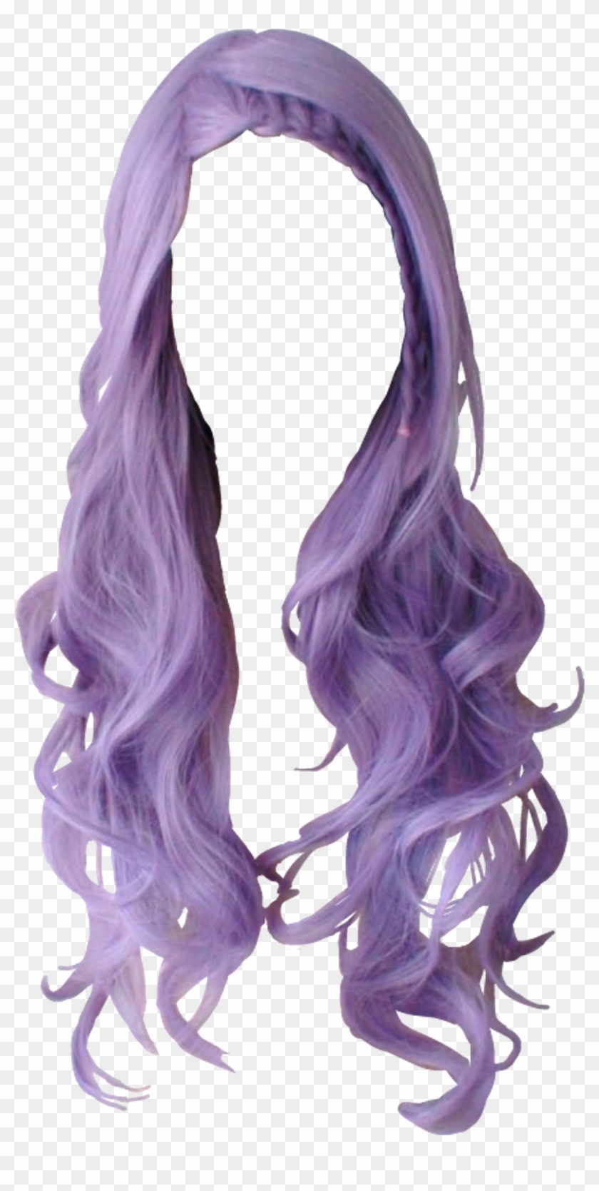 Download Wig Sticker - Purple Wig Transparent Clipart Png Download - PikPng