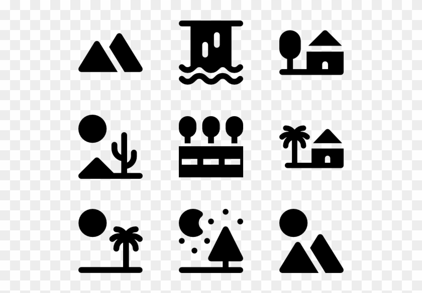 Landscapes Set Clipart (#466824) - PikPng