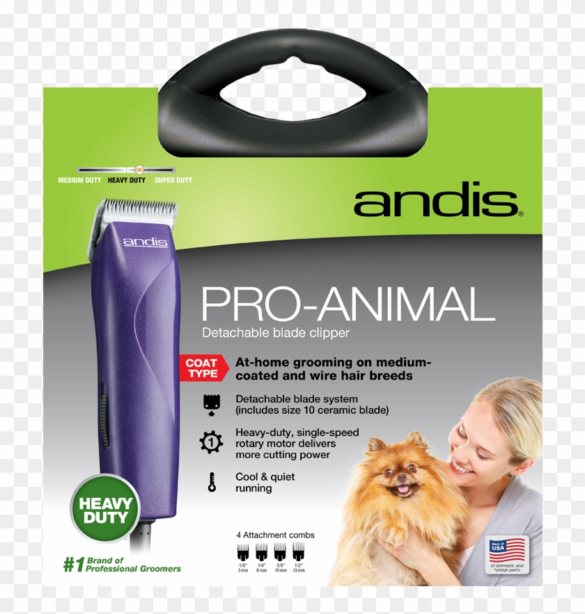 Andis Easyclip Pro Animal 7 Piece Detachable Blade - Png Download ...