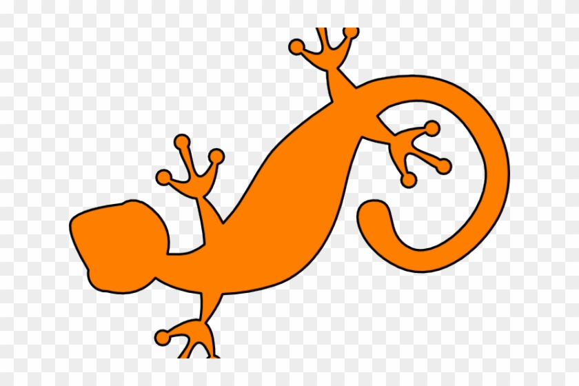 Gecko Clipart Orange - Png Download (#4646412) - PikPng