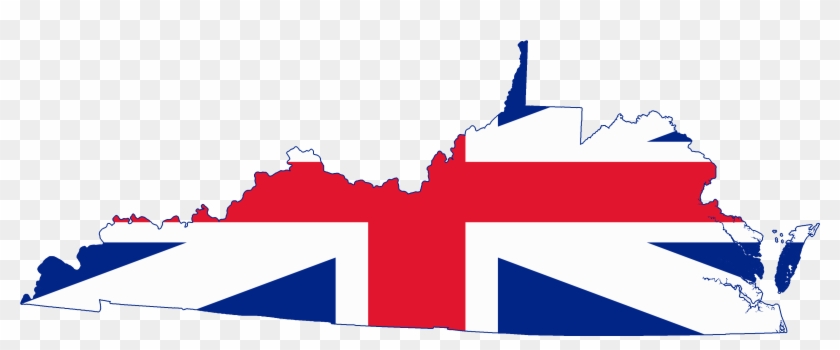 Flag Map Of The Colony Of Virginia - Flag Of Virginia Png Clipart ...