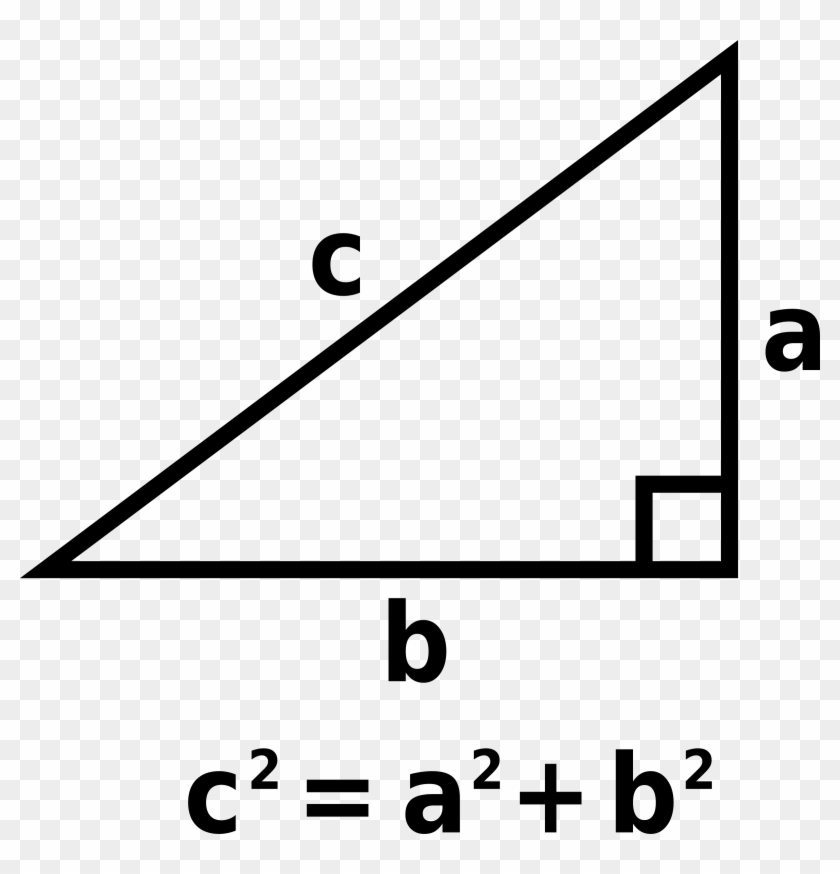 Pythagorean Triangle Big - Pythagorean Theorem Clipart - Png Download ...