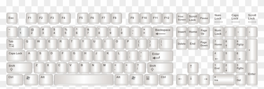 Keyboard Keys Clipart (#4675776) - PikPng