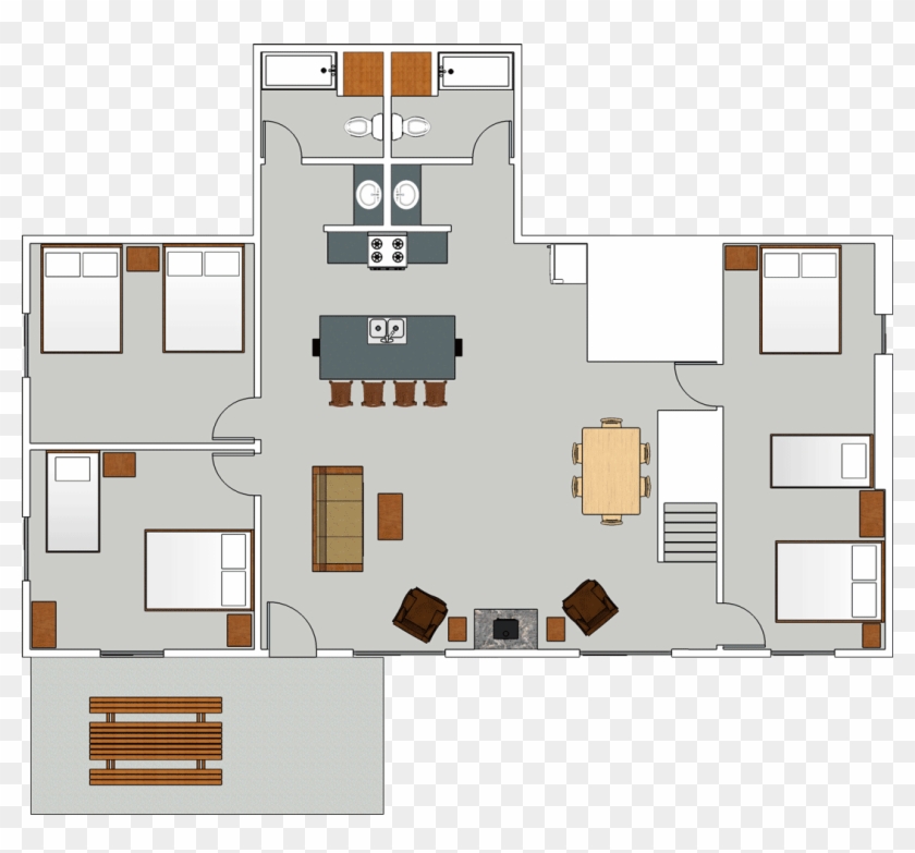 Floor Plan Clipart (#4681887) - PikPng