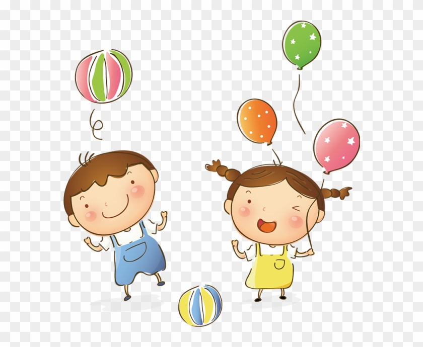 Child Holding Balloon Png - Cartoon Clipart (#4699892) - PikPng