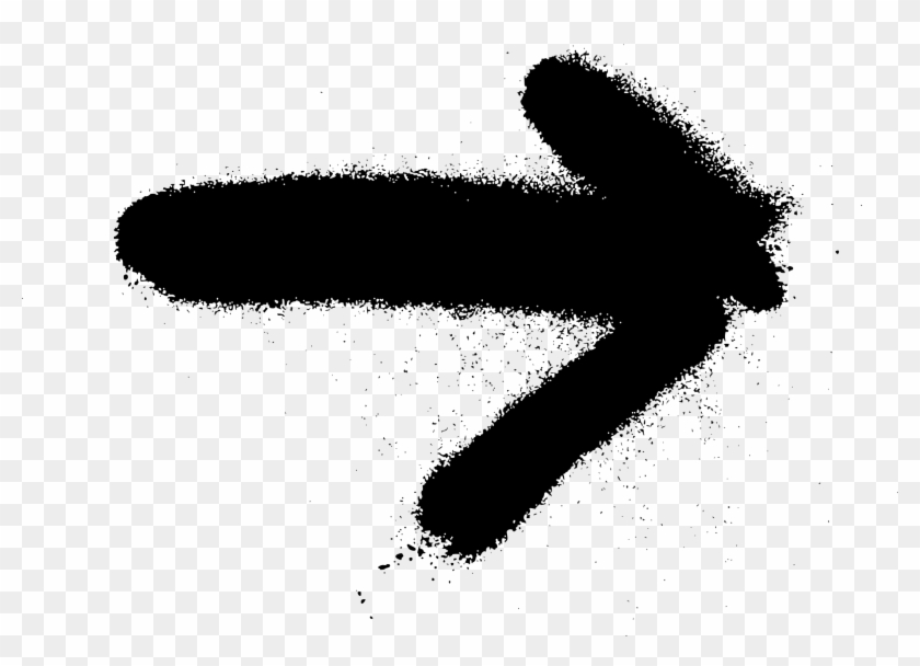 Download Free Download - Black Paint Arrow Png Clipart Png Download ...