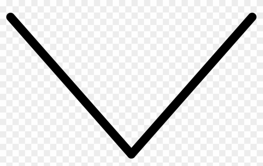 Html Down Arrow - Black V Transparent Clipart (#4706515) - PikPng