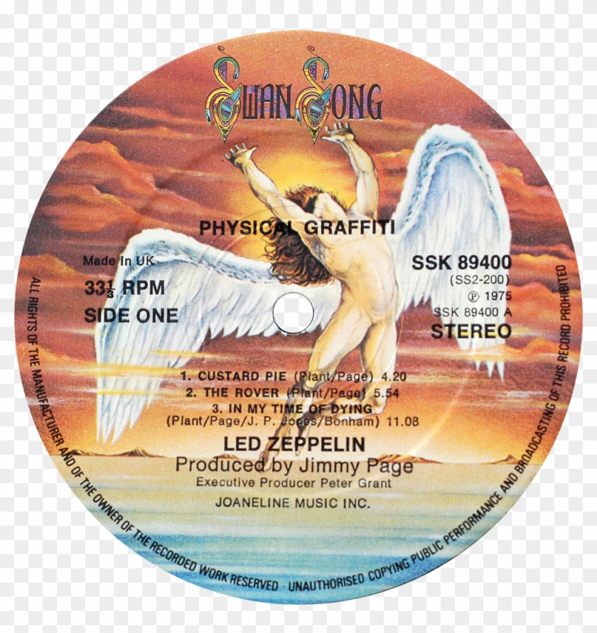 Download Swan Song - Led Zeppelin Vinyl Record Labels Clipart Png ...