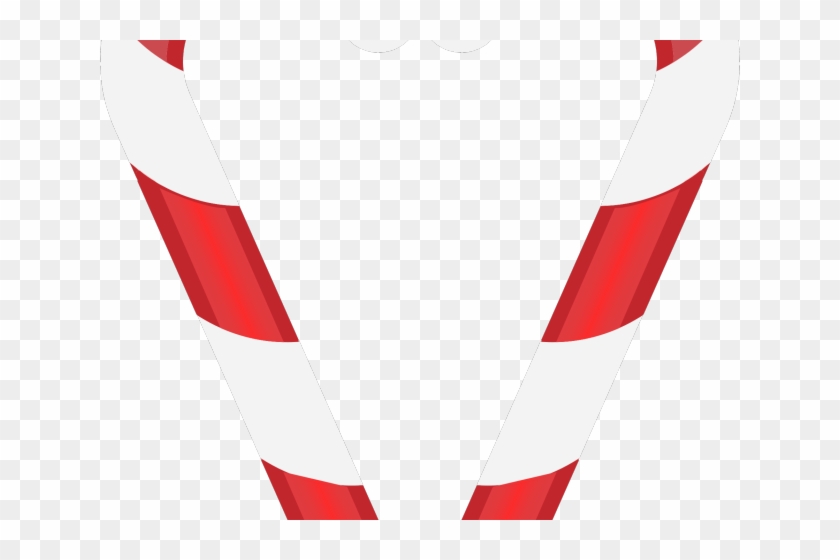 Candy Cane Clipart Heart - Heart Candy Cane Transparent - Png Download ...