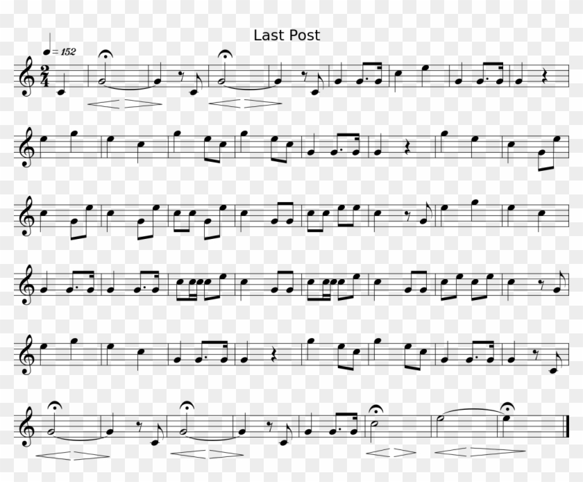 Bugle Calls Last Post - Last Post Clipart (#4774818) - PikPng