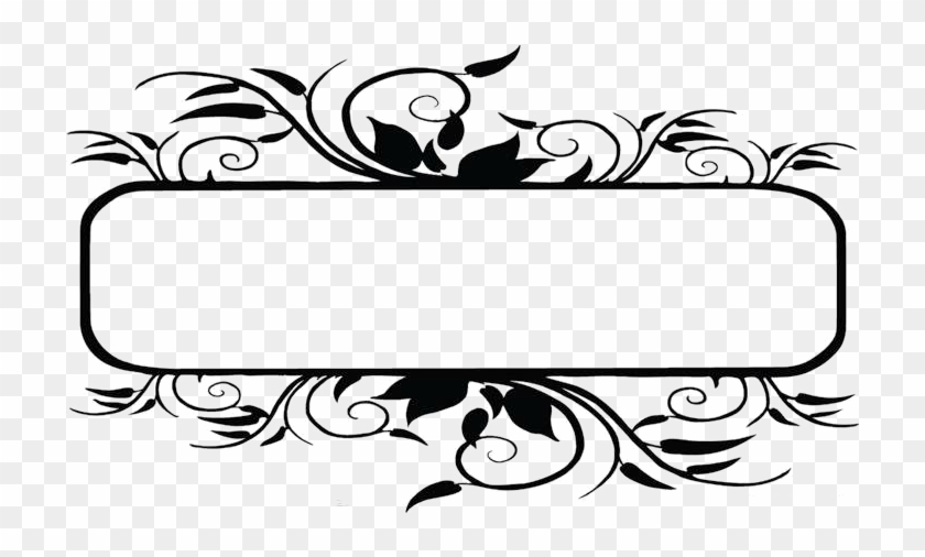 Download Black And White Clip Art - Text Box Design Clipart - Png ...