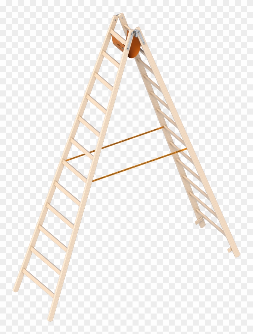 Layher Wooden Rung Ladder - Plywood Clipart (#4834458) - PikPng