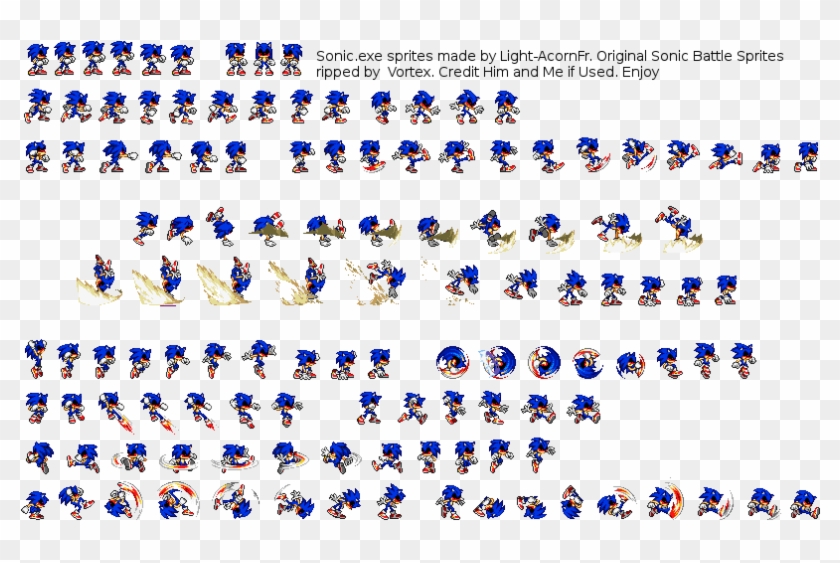 This Sonic Exe Sprite - Sonic Exe Spirits Of Hell Sprites Clipart ...