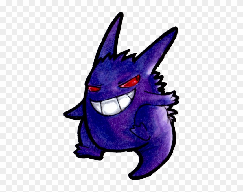 094 Gengar~ - Cartoon Clipart (#4855972) - PikPng