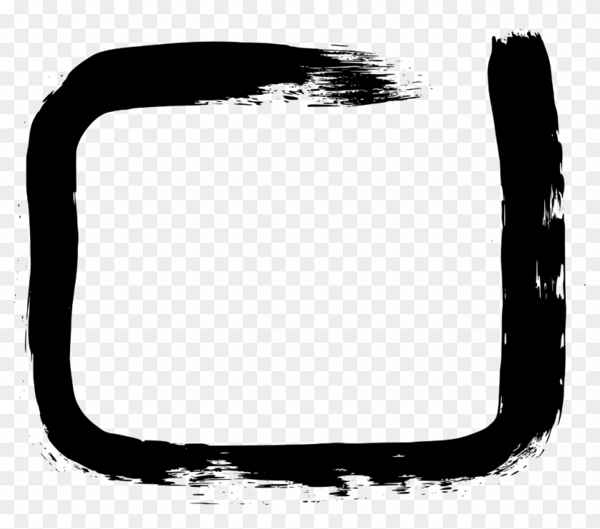 #ftestickers #frame #black #square #rectangle #brush - Illustration ...