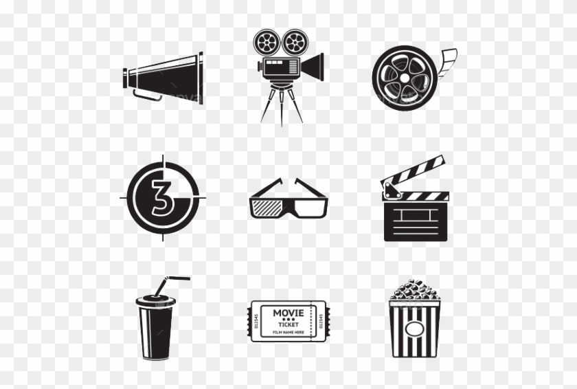 Download - Film Icons Clipart (#4882019) - PikPng