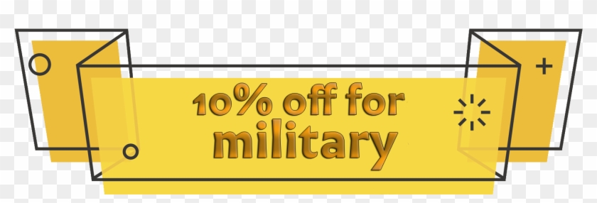 Download 10 Off Military Yellow - Signage Clipart Png Download - PikPng