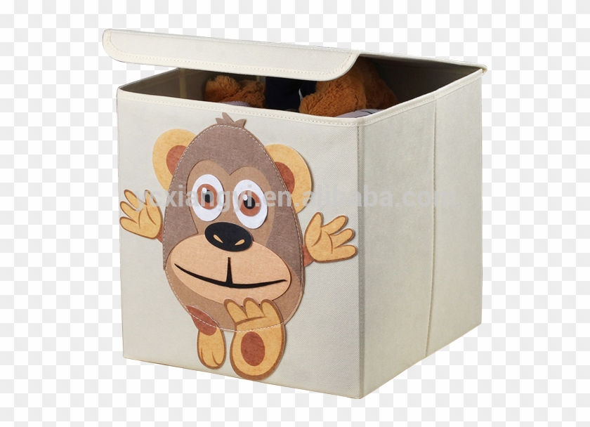 Foldable Kids' Toy Storage Bin Box - Cartoon Clipart (#4916623) - PikPng