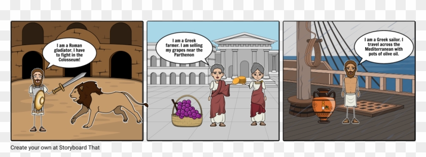 Greece & Rome - Cartoon Clipart (#4935219) - PikPng