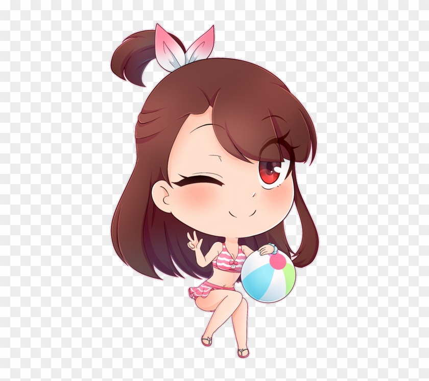 ️akko In Her Cute Swimsuit commission Me Here https - Cartoon Clipart ...