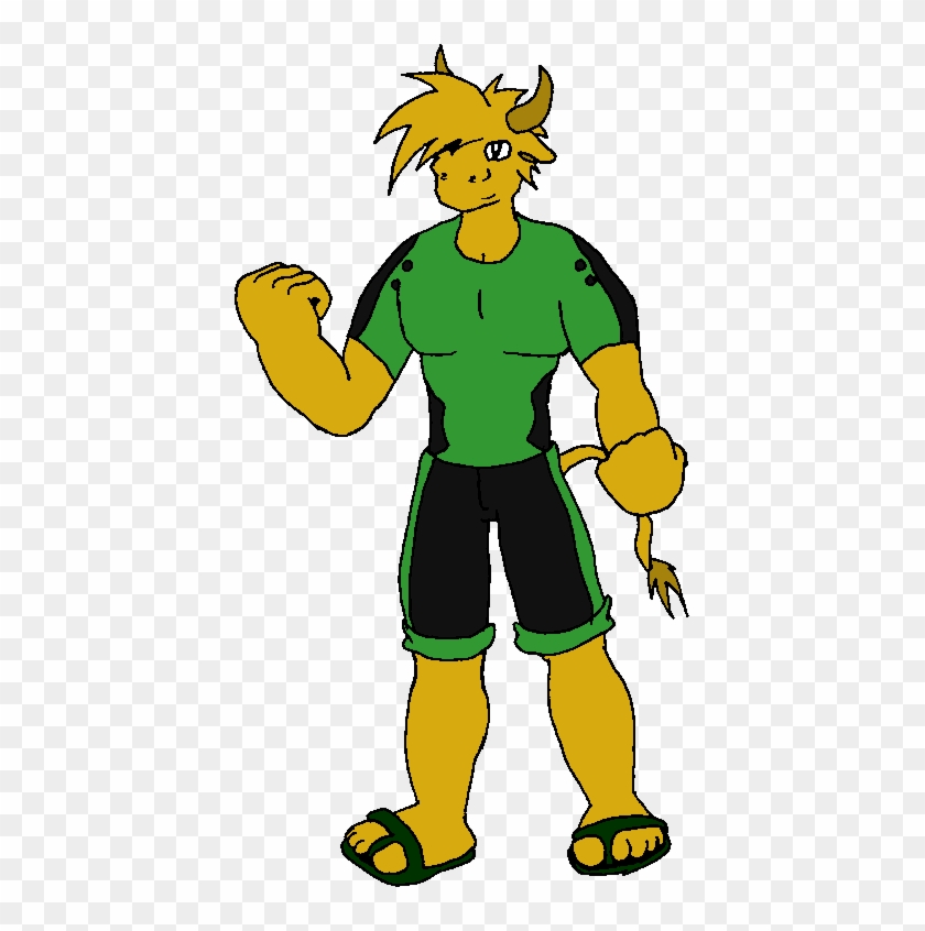 Buff Bodied Bovine Bull For A Buddy By Zackautumnrunner Clipart ...