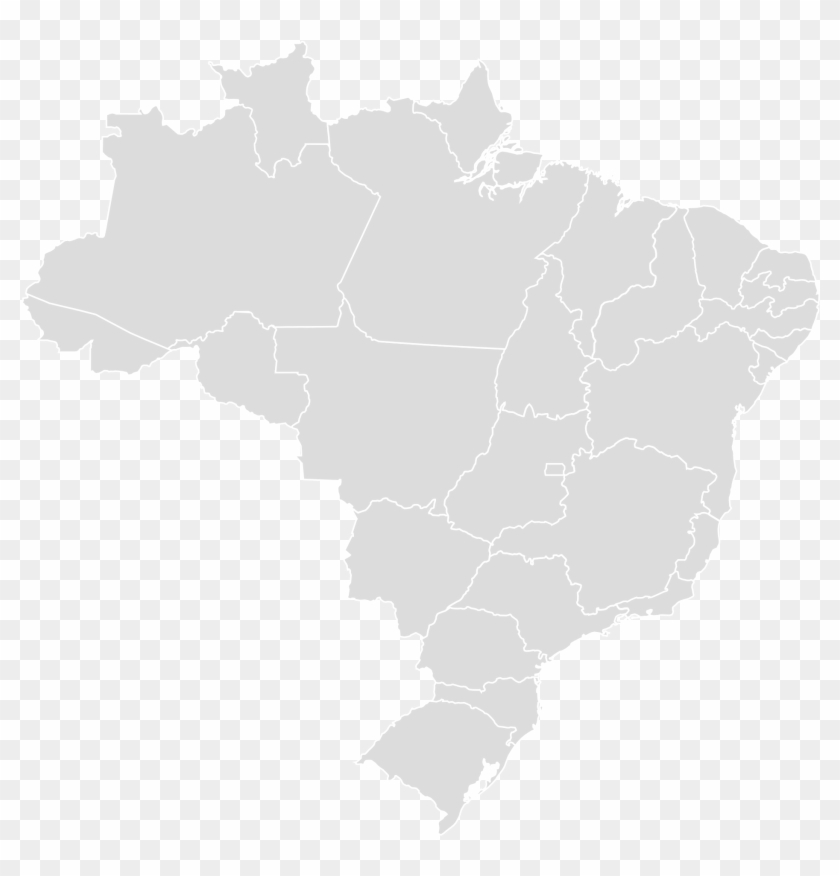 Download File Blank Of - Brazil Map Svg Clipart Png Download - PikPng