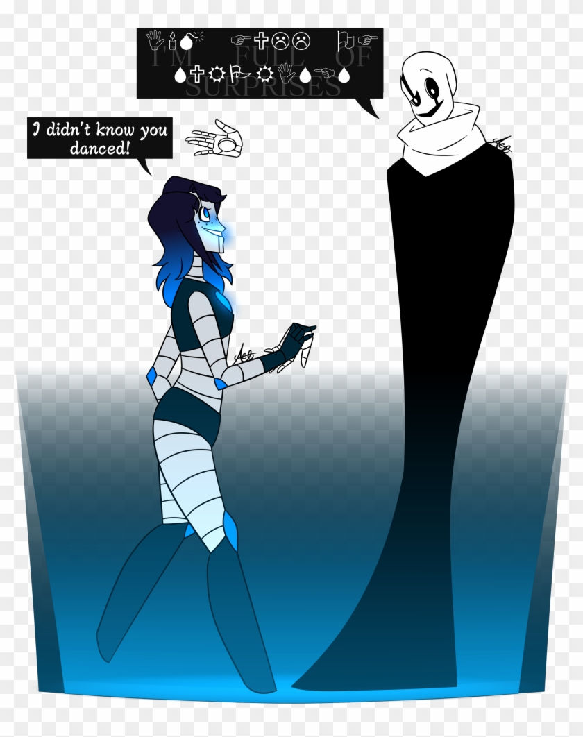 My Ghost Oc And Gaster Are Buds - Cartoon Clipart (#4991361) - PikPng