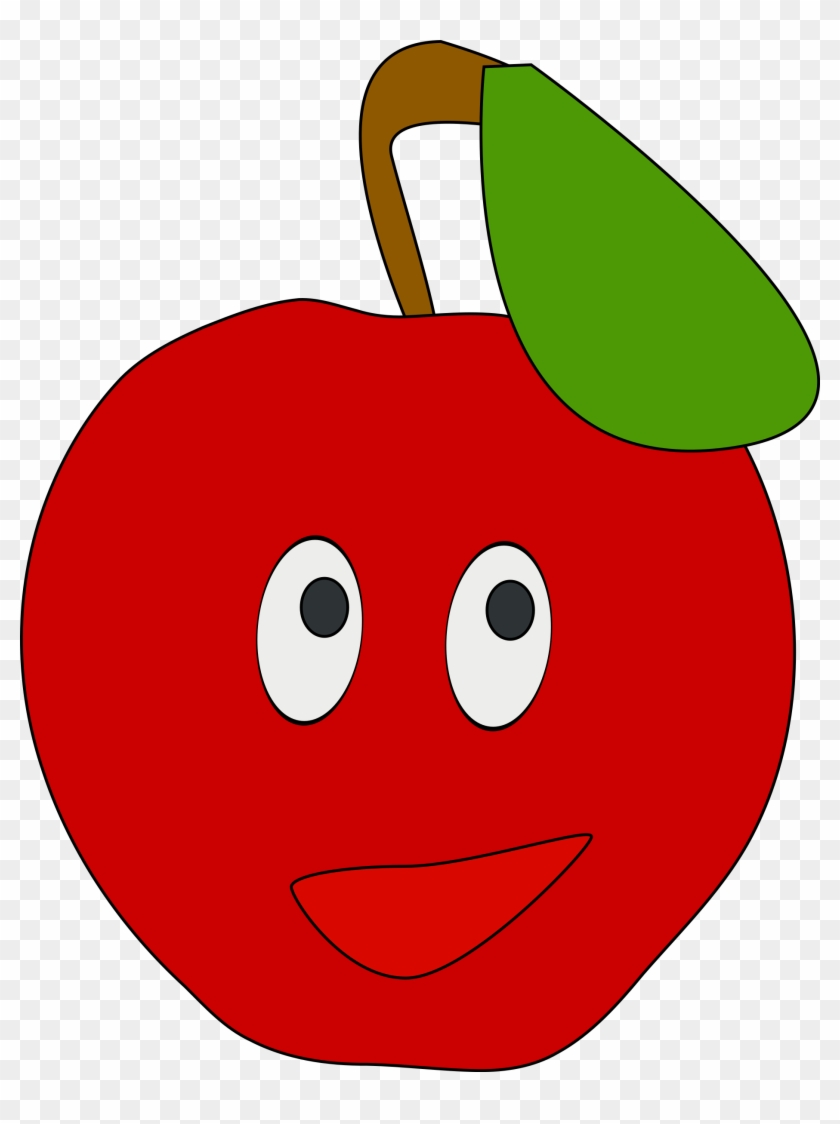 This Free Icons Png Design Of Smiling Apple Clipart (#58199) - PikPng
