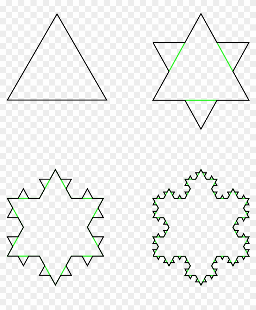 Koch Snowflake - Koch Curve In Computer Graphics Clipart (#58681) - PikPng