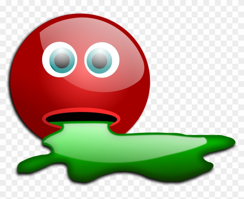 A Sick Smiling Face - Sick Smiley Clipart (#59669) - PikPng