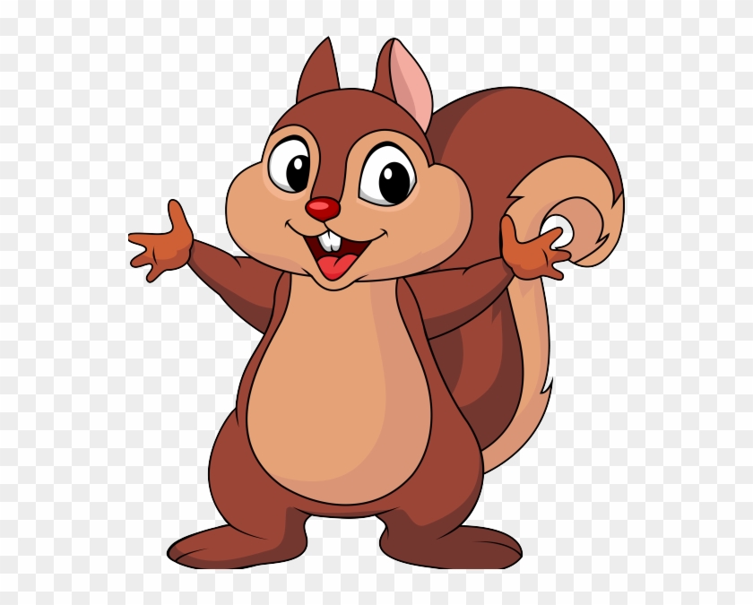 Happy Squirrel Cartoon Clipart (#508442) - PikPng