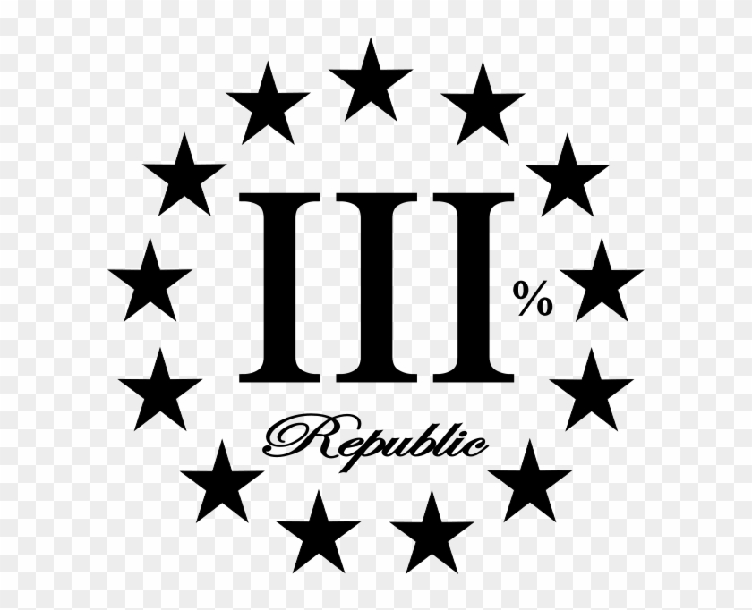 650 X 650 - Three Percenter Logo Clipart (#5007005) - PikPng