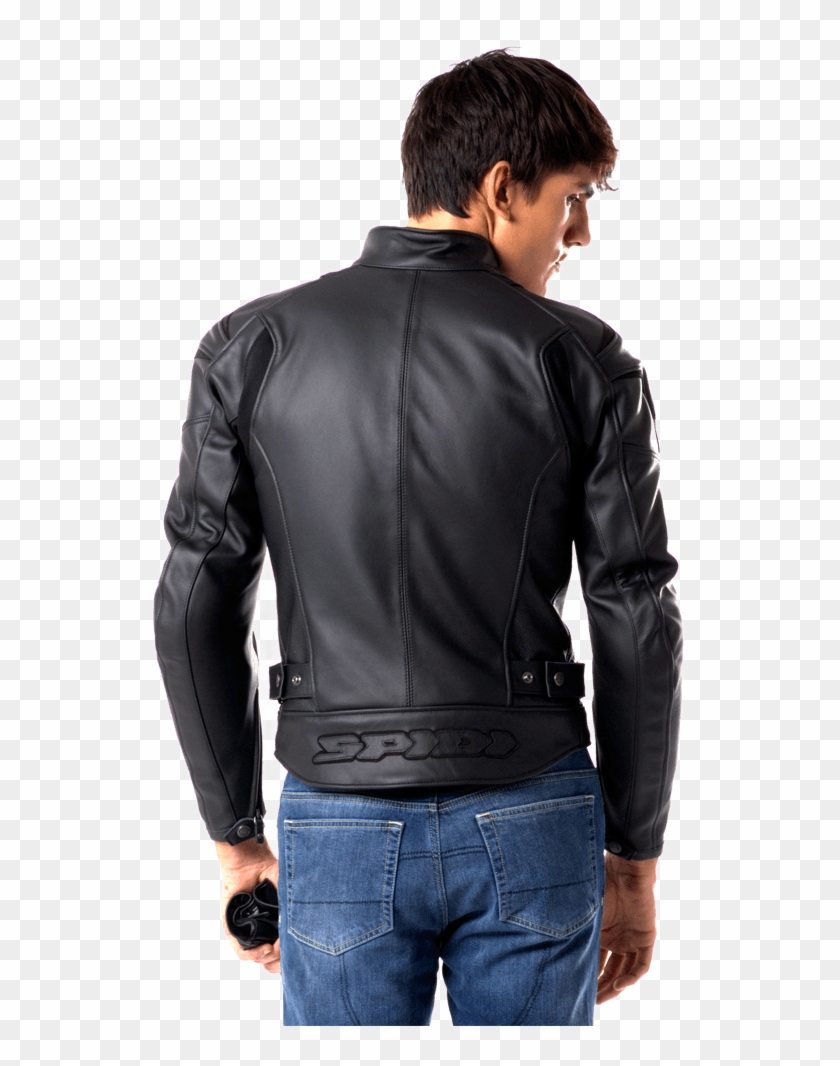Leather Jacket Black Classy Men Clipart (#5007656) - PikPng
