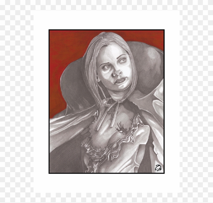 Buffy The Vampire Slayer Print - Sketch Clipart (#5048063) - PikPng