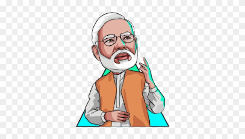 Download Narendra Modi Stickers Messages Sticker-3 - Modi Vector ...
