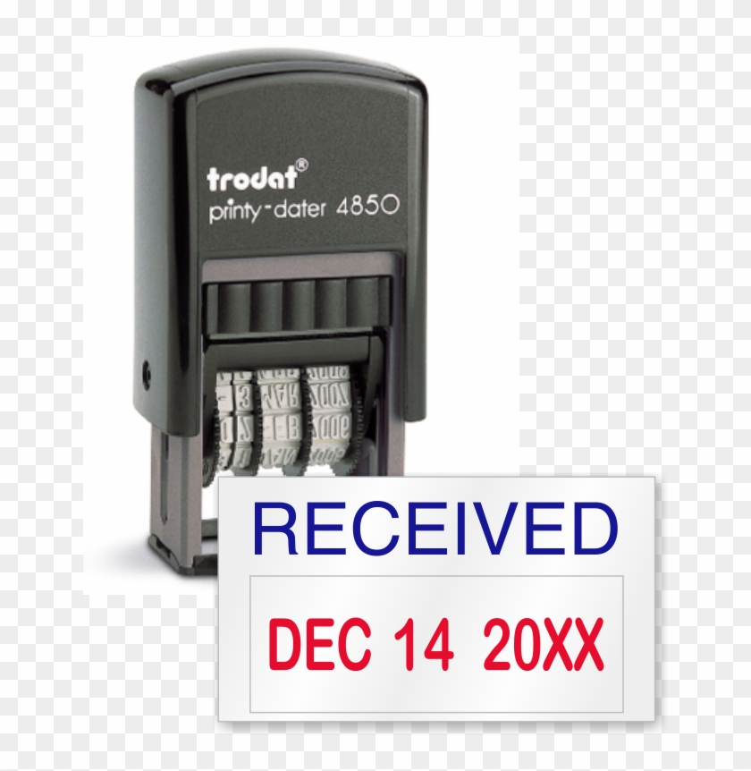 Inspection And Qc Self-inking Stamp - 4850 Trodat Clipart (#5075494) - PikPng