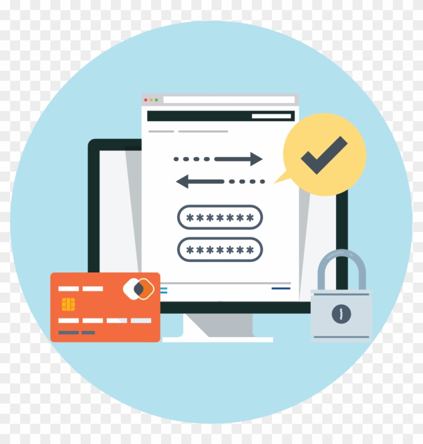 Security And Transactions Encryption - Circle Clipart (#5109277) - PikPng