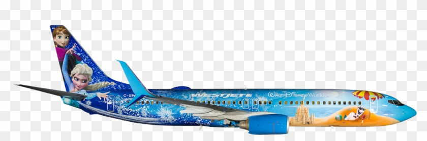 Westjet Disney Frozen Plane Clipart (#5122792) - PikPng