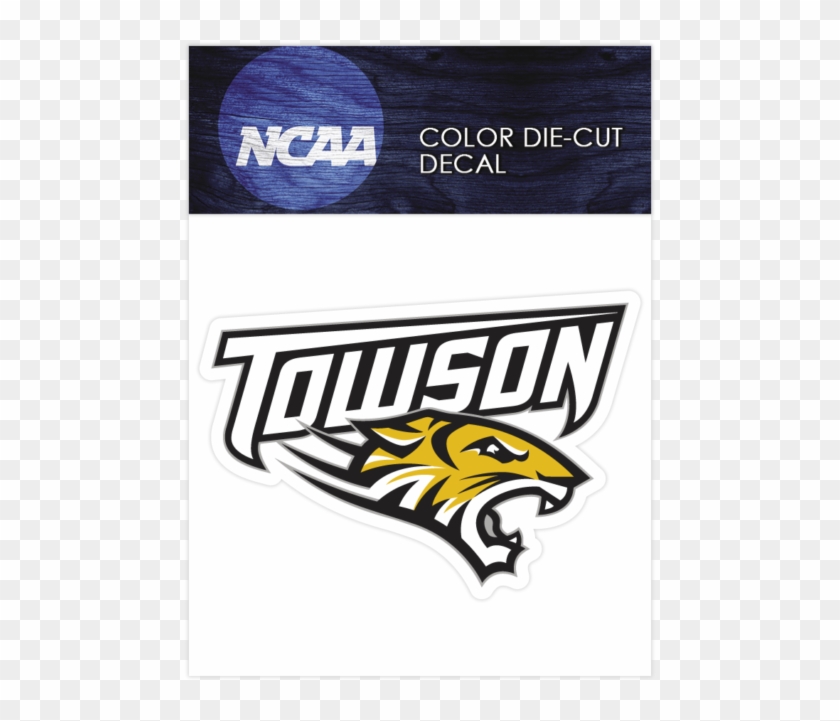 Download Towson Tigers Logo Ncaa Die Cut Vinyl Car Sticker Bumper ...