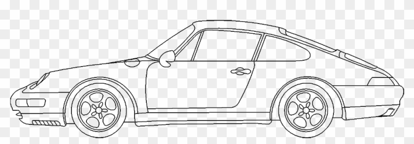 Porsche 911 Line Png Clipart (#5125936) - PikPng