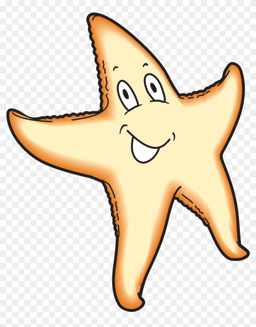 Starfish Clear - Cartoon Clipart (#5202004) - PikPng