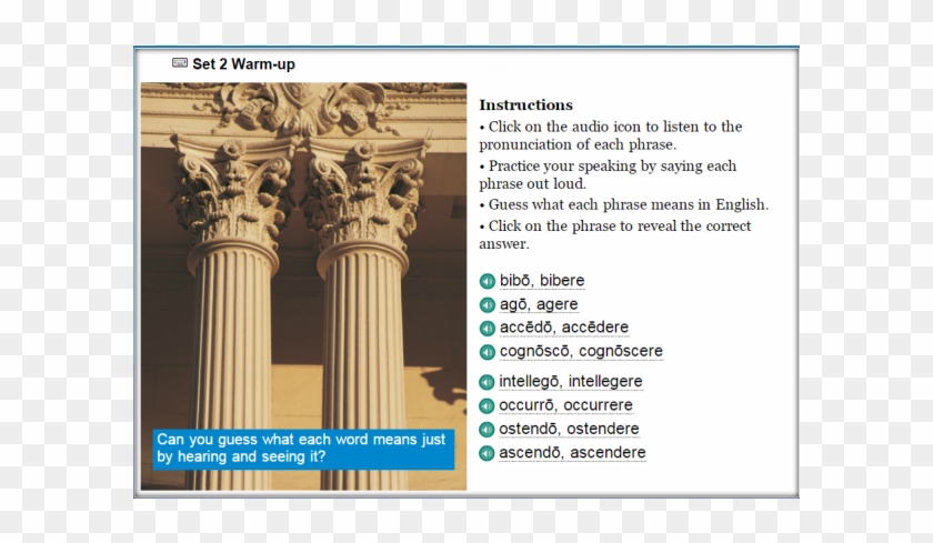 Middle School Latin 1 For Grades - Column Clipart (#5230368) - PikPng